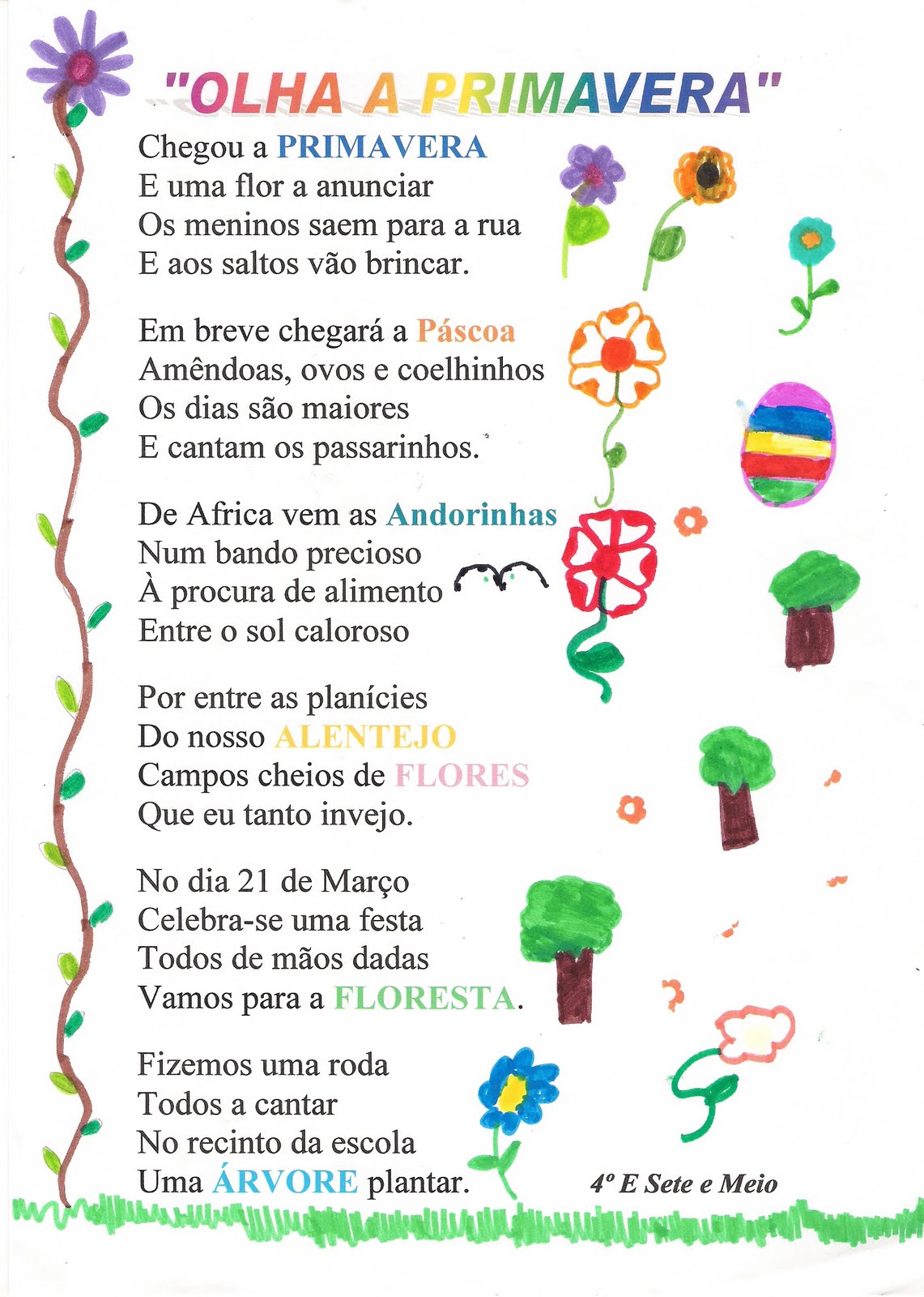 Carrossel das Palavras: "Olha a Primavera!"