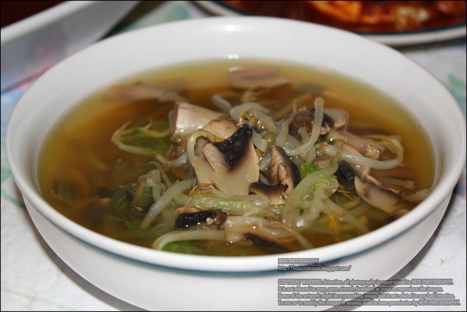 Hepi Cook Mum: Sup Sayur Cendawan