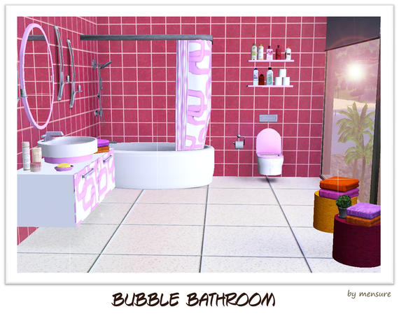 Mod The sims 3 by Anahi: Łazienka Bubbles by mensure na The Sims Resource.