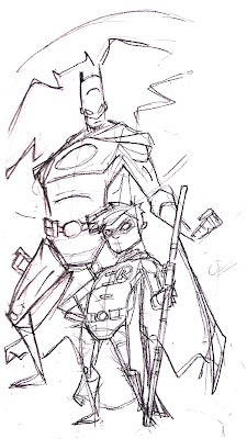 The House of Sketch: Batman and Robin - Pencils