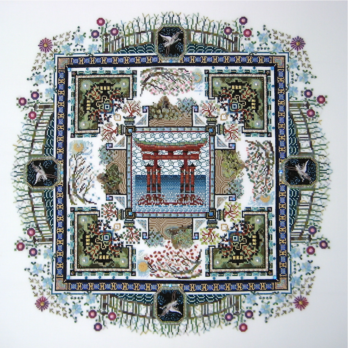 Châtelaine Stitchers: Japanese Garden Mandala