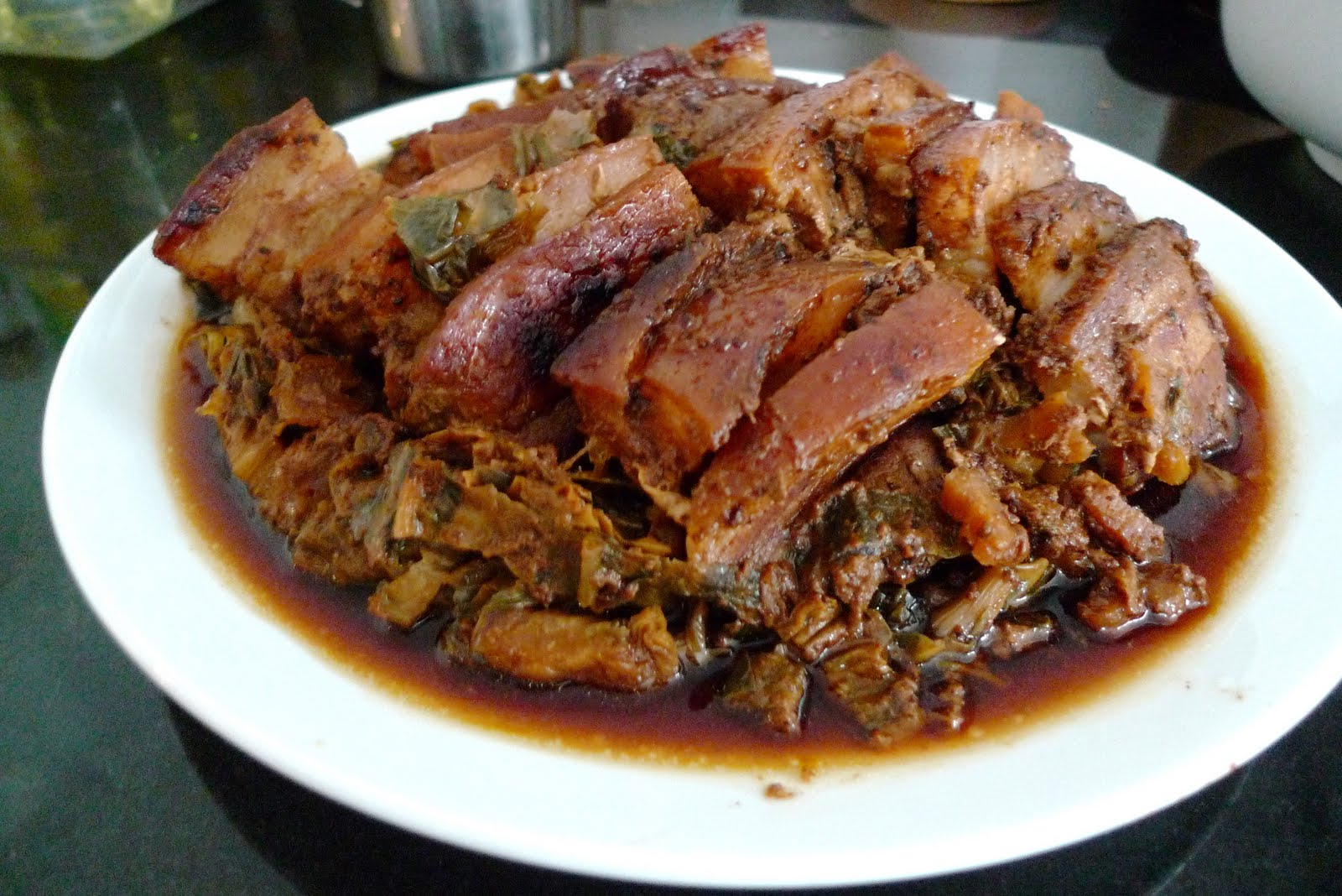 chicklet can cook: Mei chai ko rou (pork belly with preserved salted ...