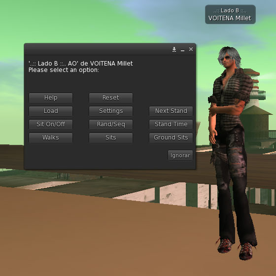 Tutoriais Second Life: ::: Personalizando uma AO (animation overrider)