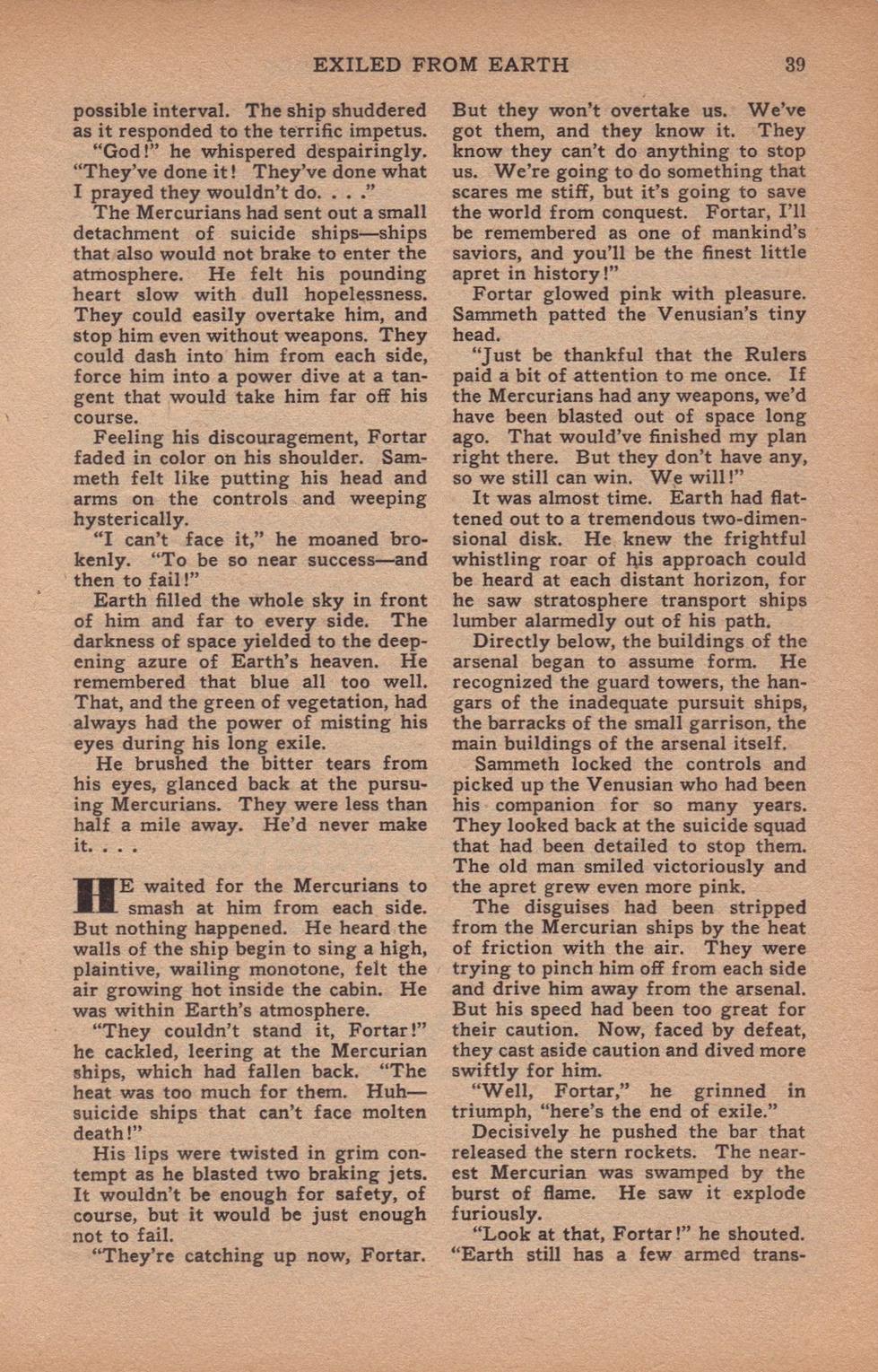 Two-Fisted Tales of True-Life Weird Romance!: Exiled From Earth by Sam ...