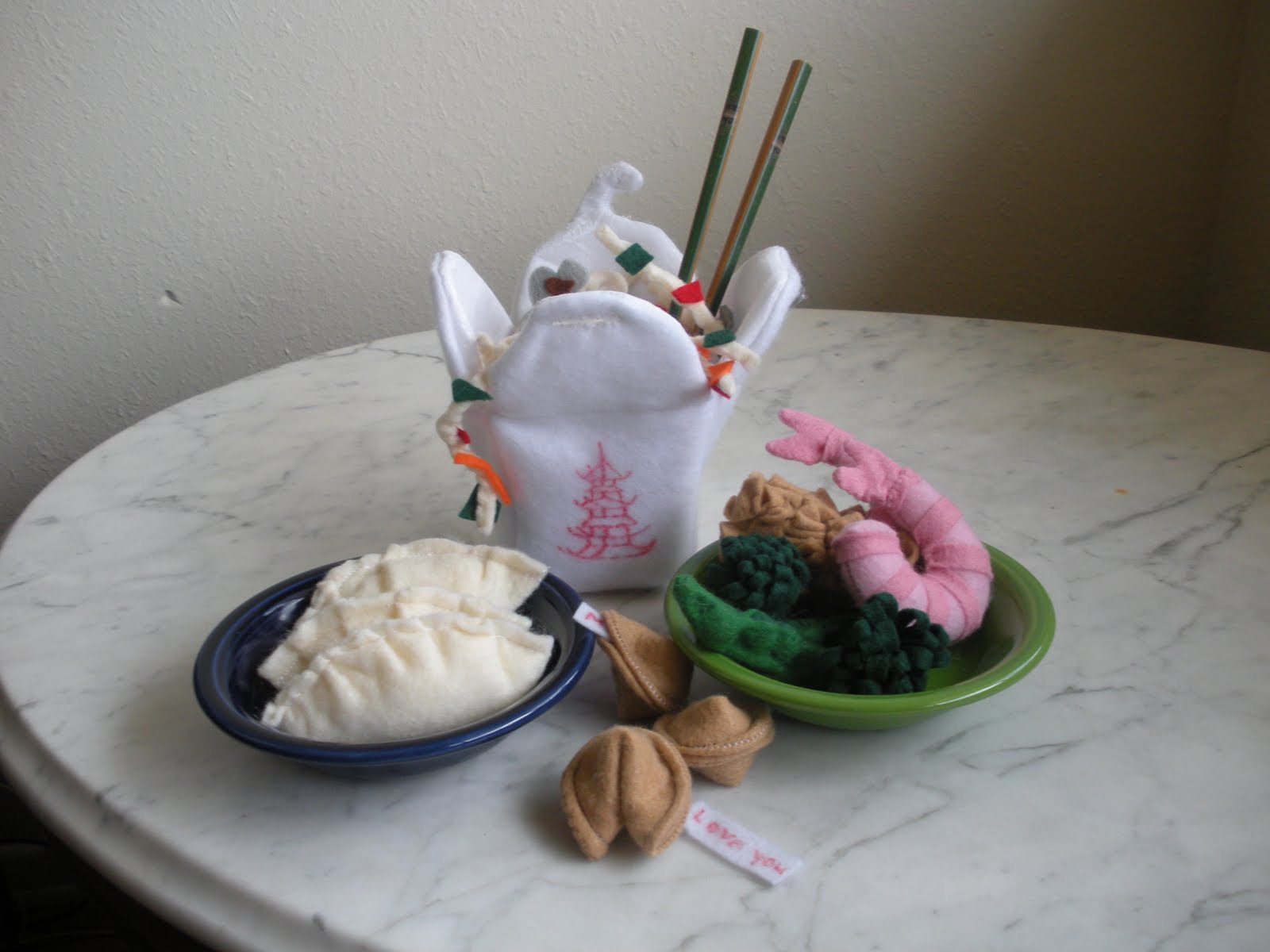 Art, Adventures & A 2nd Grader: Felt Chinese Food