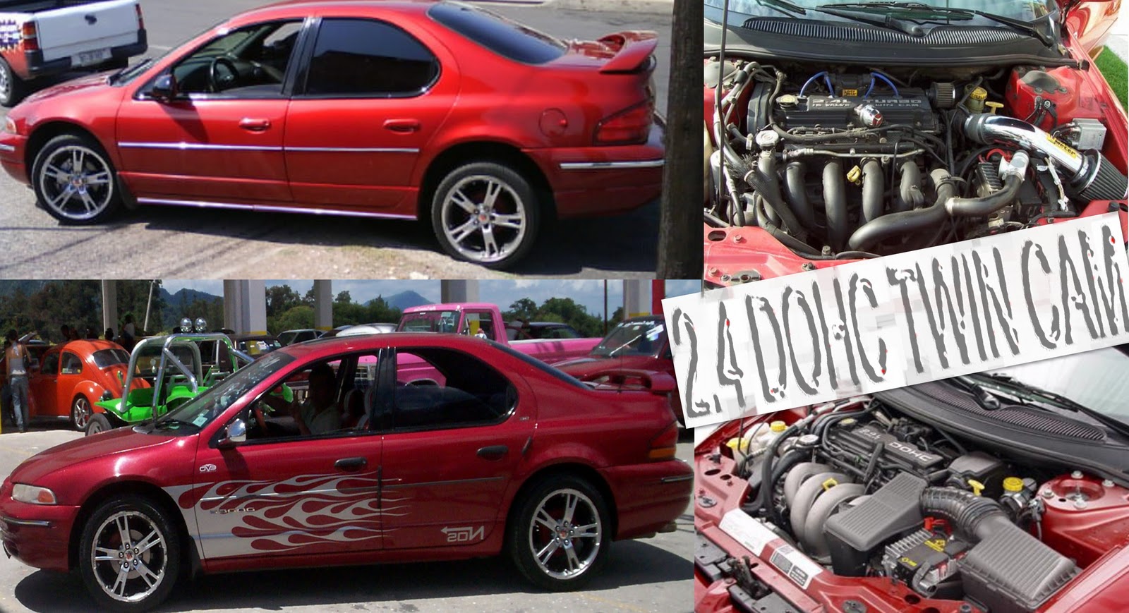 Stratus mopar: Stratus Rojo Infierno pintura de agencia