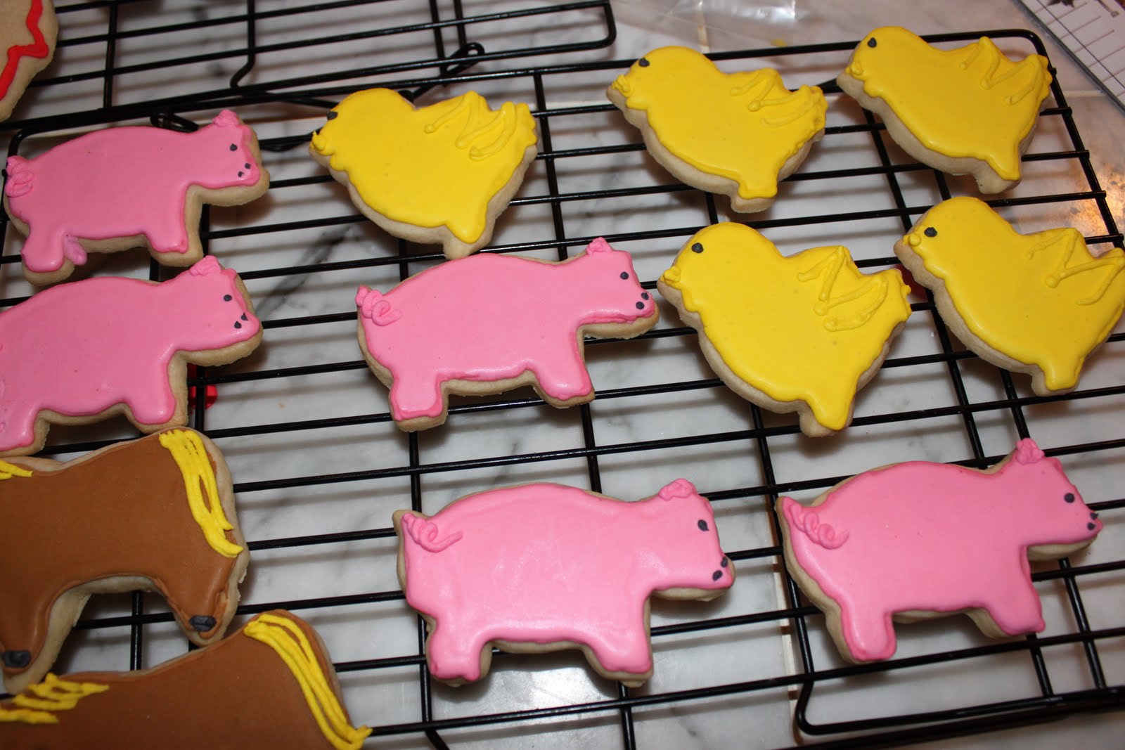 Crave. Indulge. Satisfy.: Farm Animal Sugar Cookies - 1st Birthday!