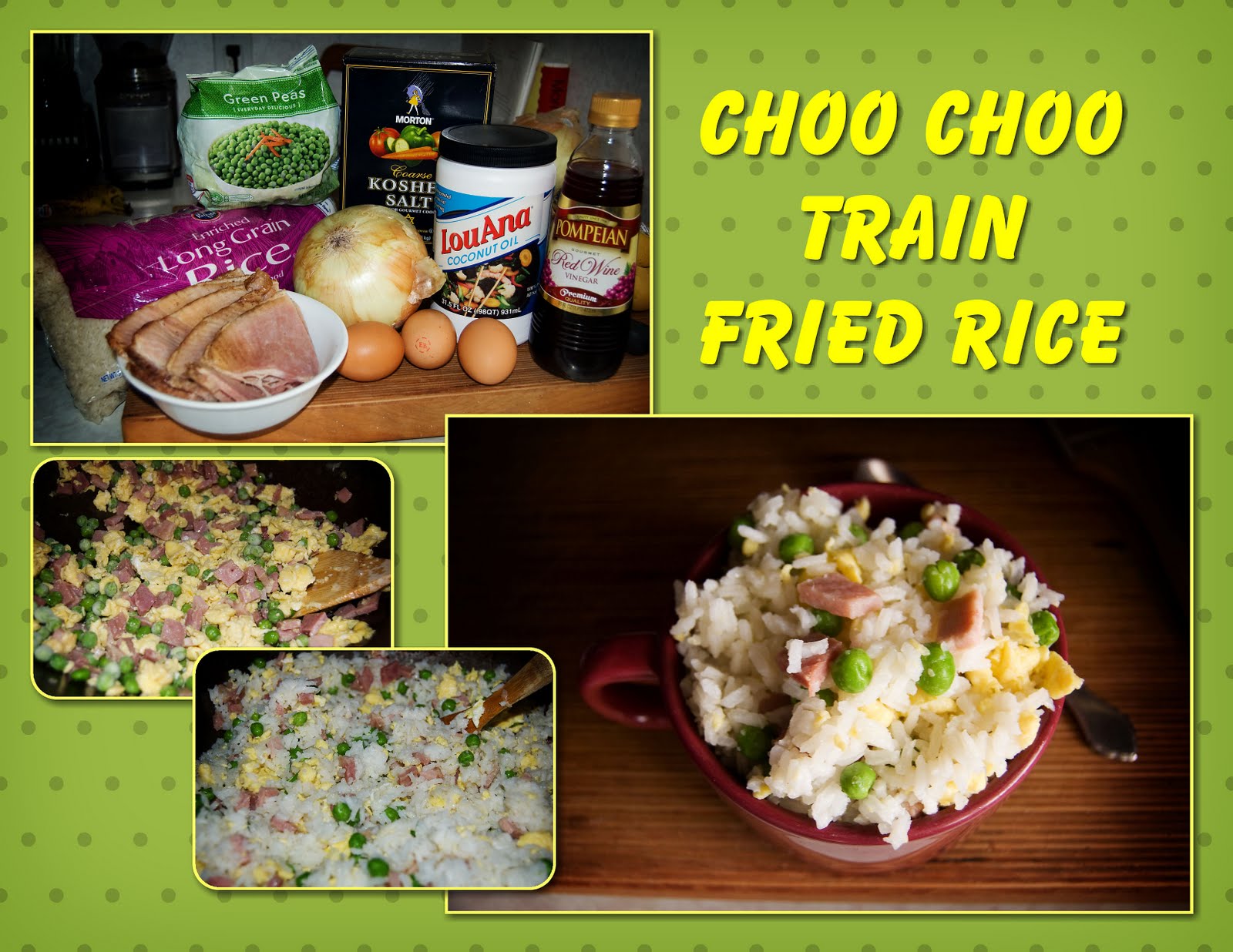 have fun, be good - recipes: Choo Choo Train Fried Rice