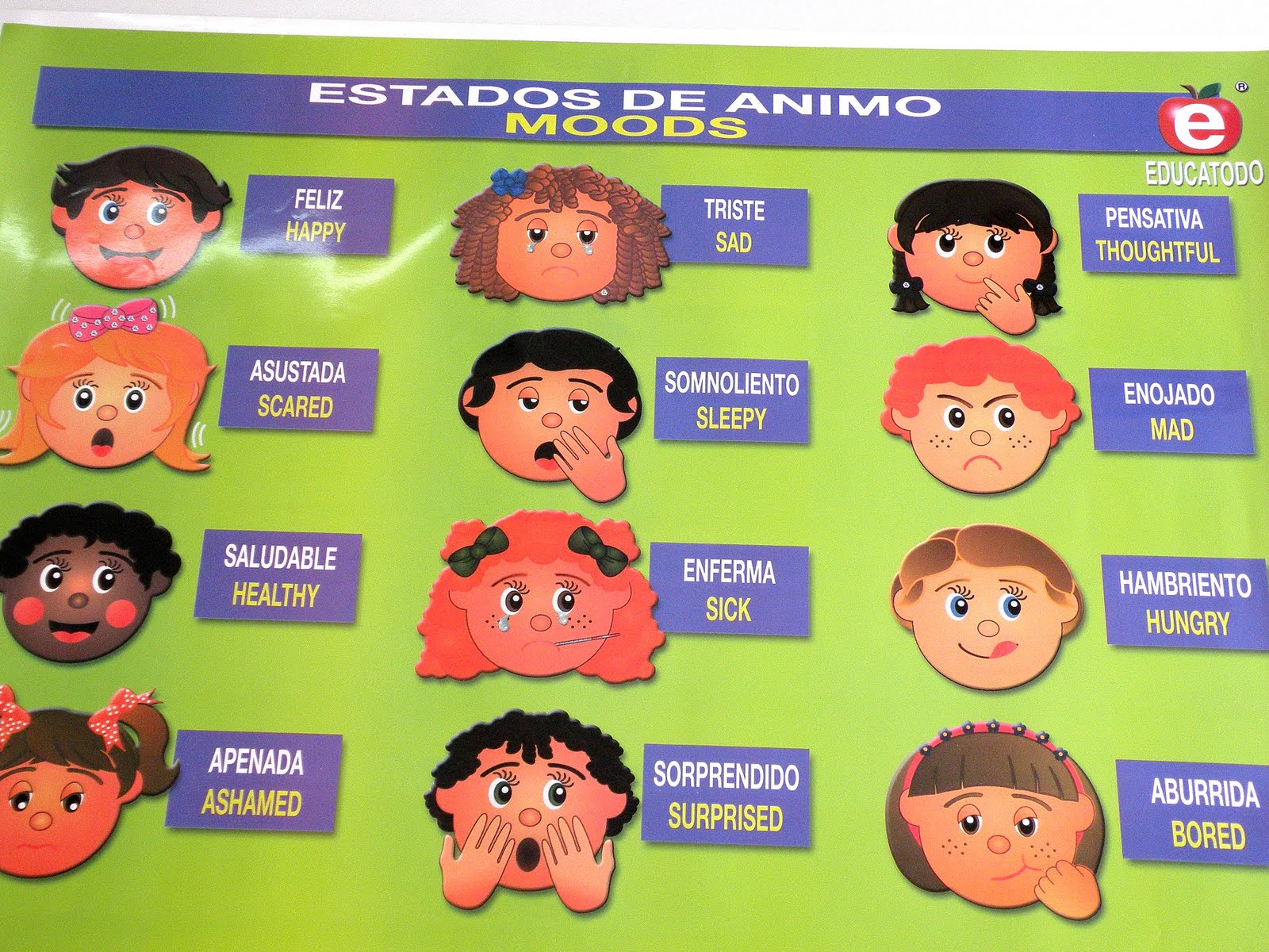 Proyecto Académico de ELE: 22. LÁMINA DE ESTADOS DE ÁNIMO