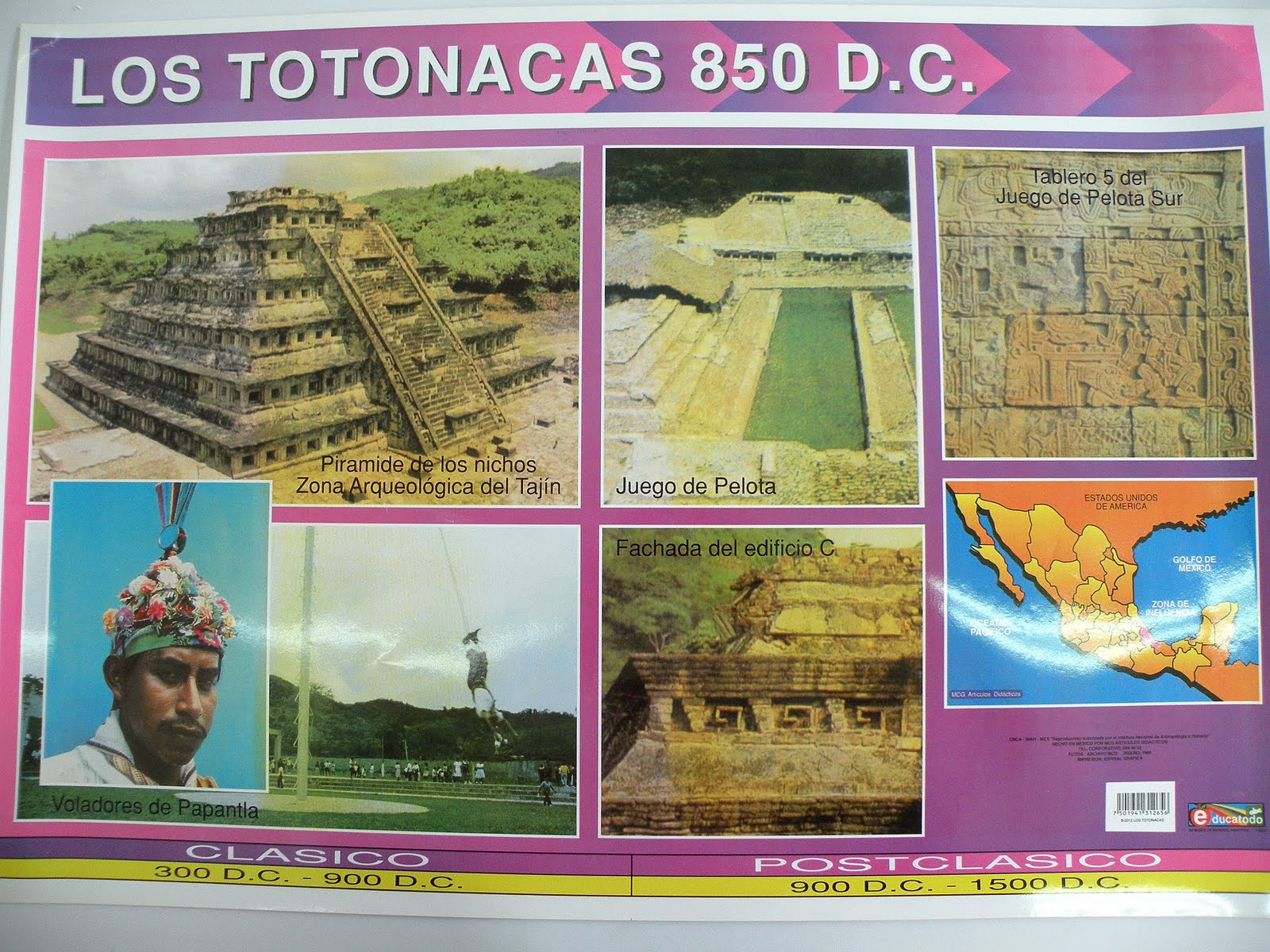 Proyecto Académico de ELE: 19. LÁMINA LOS TOTONACAS 850 D.C.