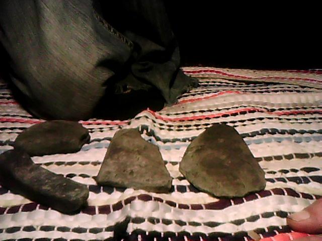 paleo indian stone age relics: bannerstones stone tools hide scrapers ...
