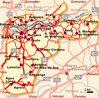 SANTO TIRS0: FREGUESIAS