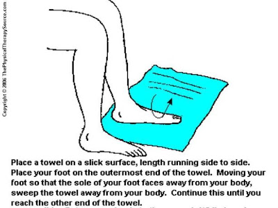 Ankle Exercises from ThePhysicalTherapySource.com: Ankle - Towel Sweeps ...