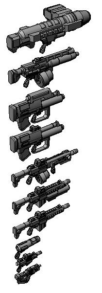 15mm Scale Weapons For Rebel Minis