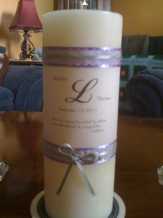 Our Day (In the Making): DIY Unity Candle