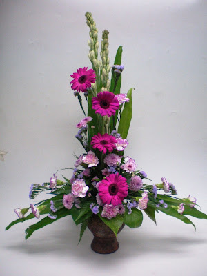 Inverted Purple Flowers