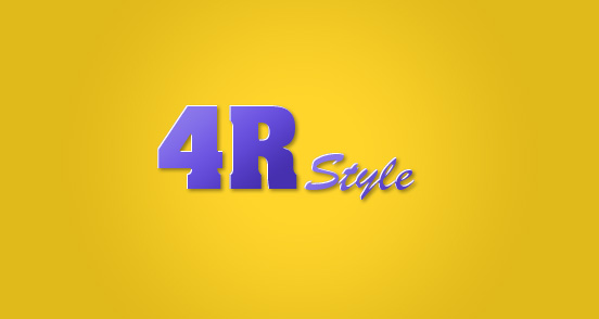 Drawing For 11: 4R Style Logo