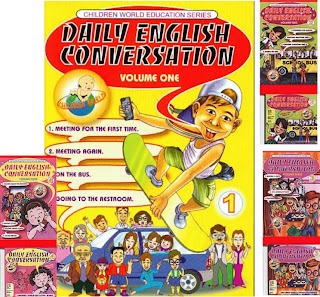 AJ MALL: Kids Daily English Conversation Books + VCDs
