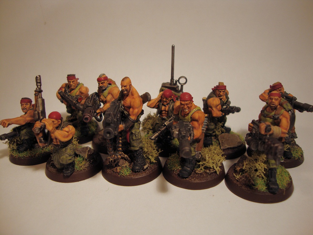 Catachan junglefighters by Zacret: Harkers Catachan devils done