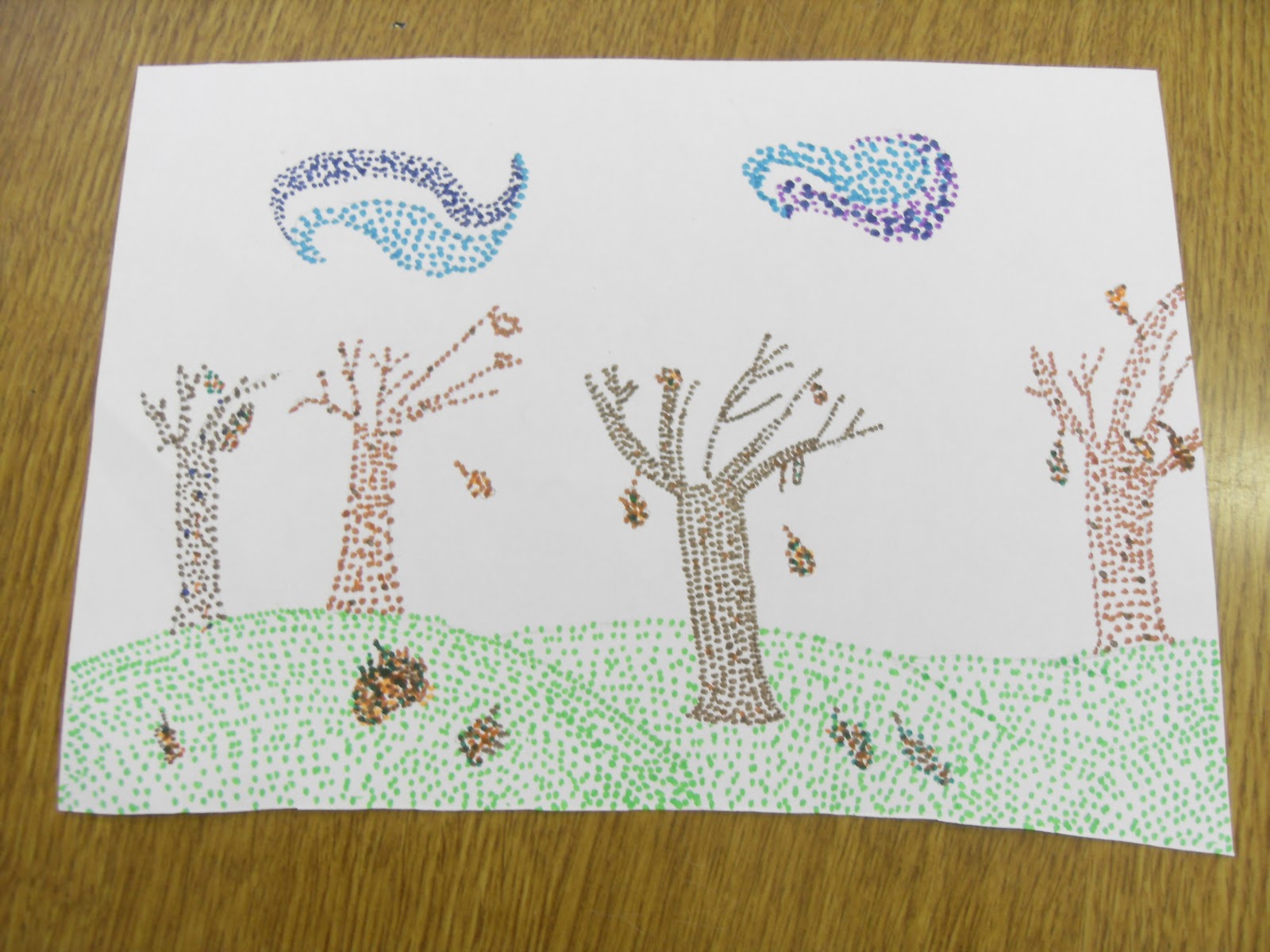 Les aventuriers de l'école primaire de Lauterbourg: Le pointillisme