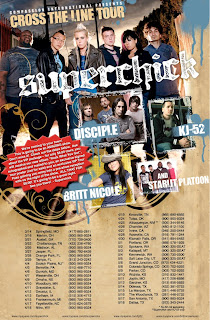 TitleTrakk.com Music News: Cross The Line tour poster (Superchick, KJ ...