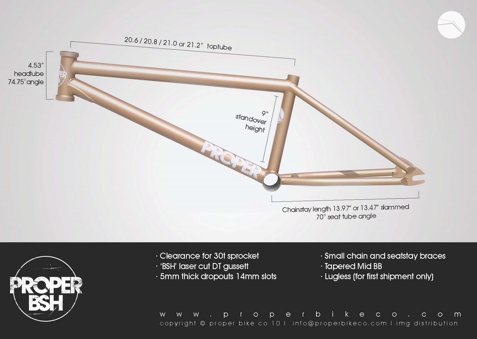 TheBikeCheck: Proper Bike Co. BSH Frame
