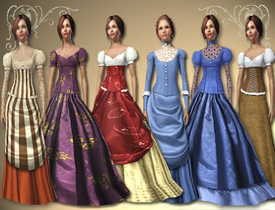 My Sims 3 Blog: New Historical Clothing by All About Style