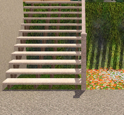 My Sims 3 Blog: Stone Stairs "Modular Concrete" Stairs Recolor