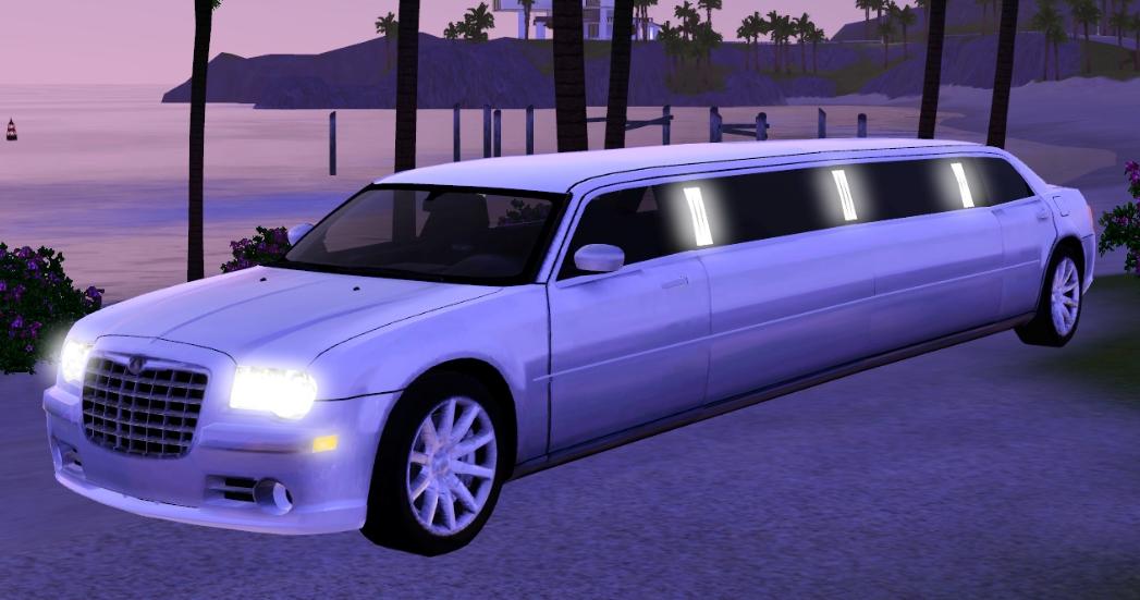 The Sims 4 and 3 by Bozena: 2008 Chrysler 300 C Limo