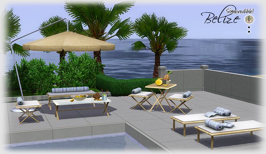 Belize Outdoor Set, SIMcredible Designs | Sim Down
