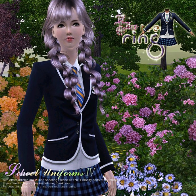 My Sims 3 Blog: School Uniforms IV by Lemon Leaf