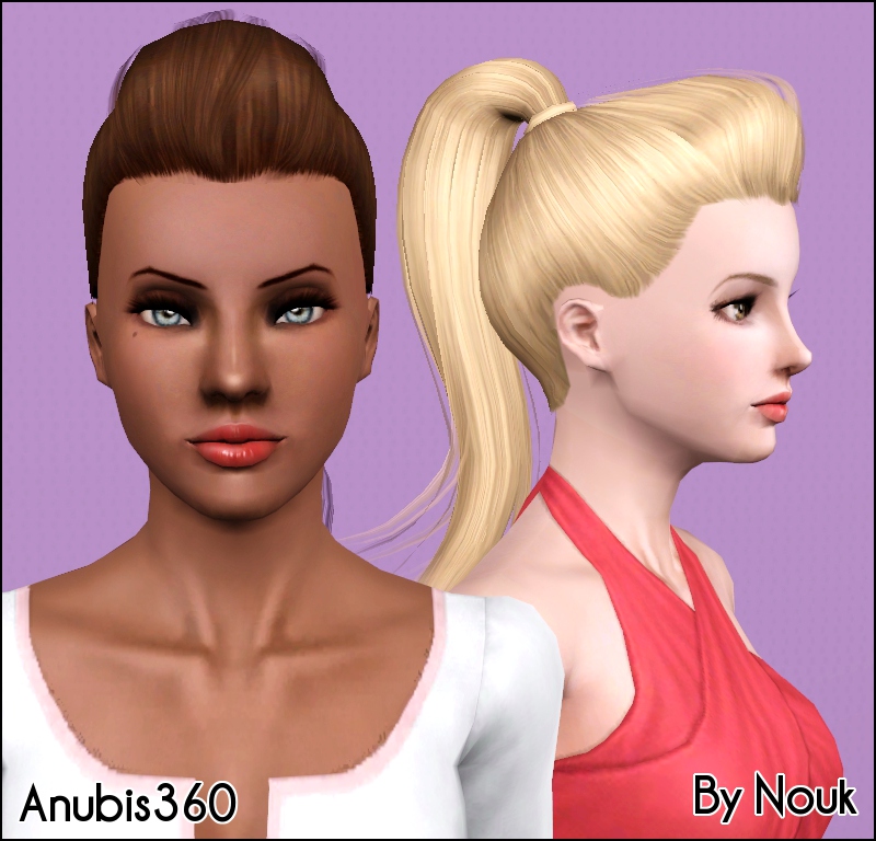 My Sims 3 Blog: Nouk's Out of Fashion Ponytail ~ Converted for Teen-to ...