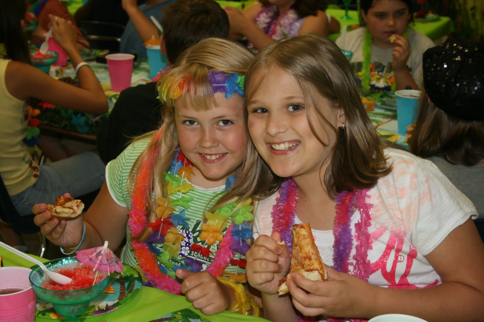 The Brown Family: 5th Grade Luau