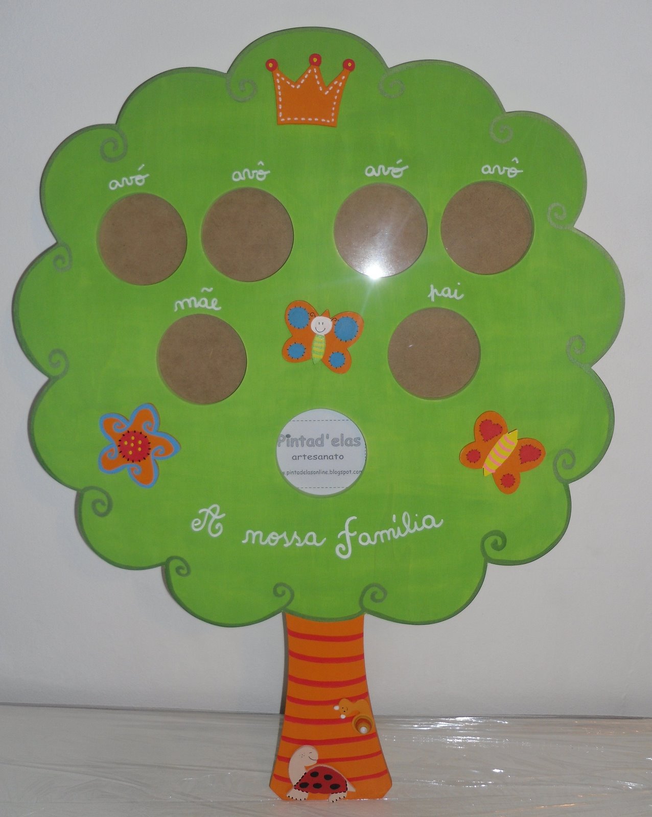 Pintadelas Artesanato: Árvore genealógica em madeira