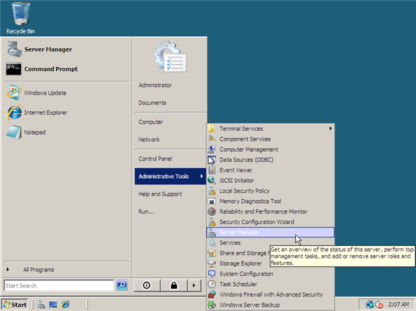 Information Technology: Installing IIS 7 on Windows Server 2008