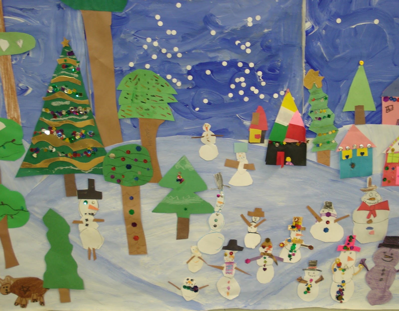 AllGoldEverythingArt: Winter Mural