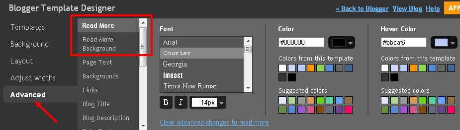 How to Change Jump Break (Read More) Font, Color & Background Color in ...