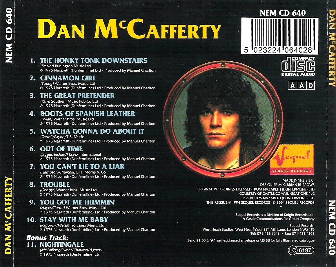 MUSIK LEGENDA: Dan McCafferty - 1975 - Dan McCafferty