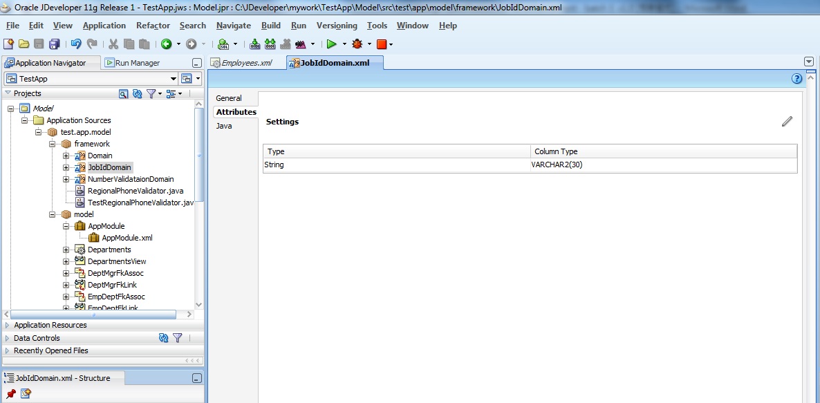 Framework / Middleware: JDeveloper - Validations in ADF (Validation Domain)