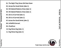 Plochmann Lane: "The Band" bootleg from the '71 rehearsals for the ...