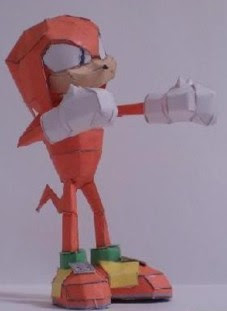 Fonte Papercraft: Sonic the Hedgehog - Knuckles the Echidna