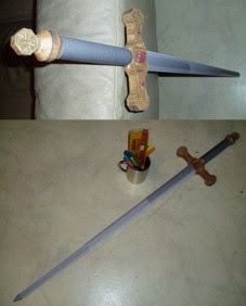 Otakus Brasil no Sekai: Papercraft: Espada Medieval