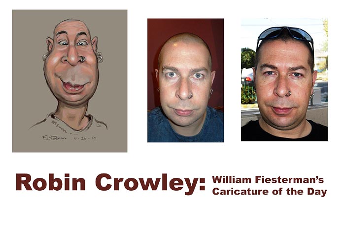 William Fiesterman One Painting or Drawing Per Day: Caricature of Robin ...