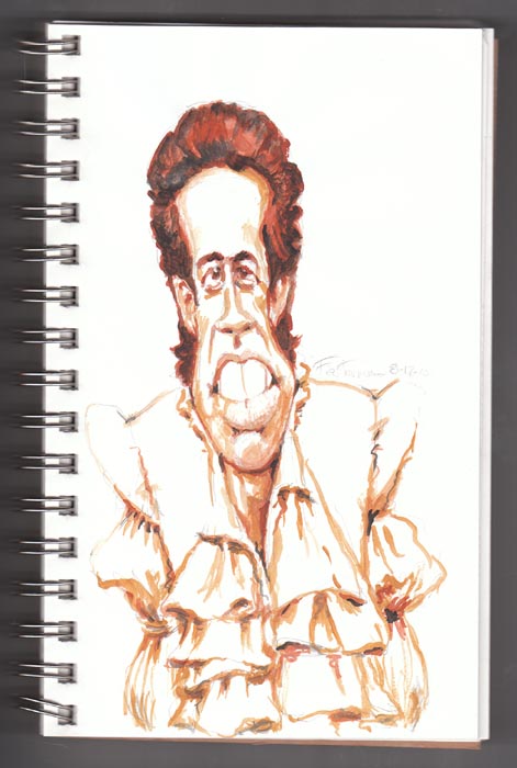 William Fiesterman One Painting or Drawing Per Day: Caricature of Jerry ...