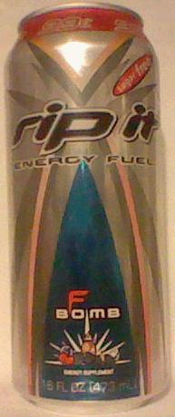 Caffeine King: rip it Sugar Free F Bomb Energy Drink Review