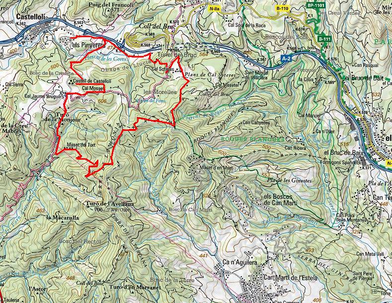 Franclips: CASTELLOLÍ. EL CASTELL D´AULÍ, FONT DEL FERRO Y COVA DEL PAS ...