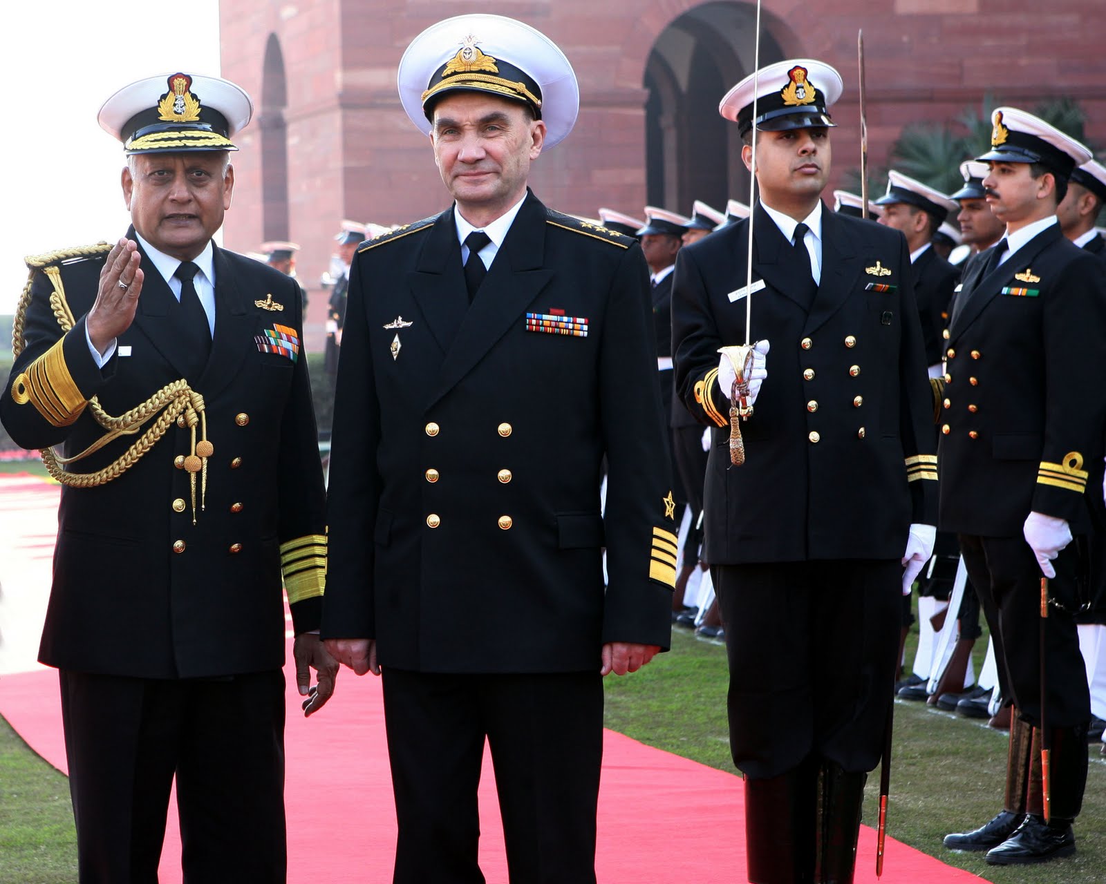 Asian Defence News: Russian Admiral Vladimir Sergeevich Vysotskiy in India