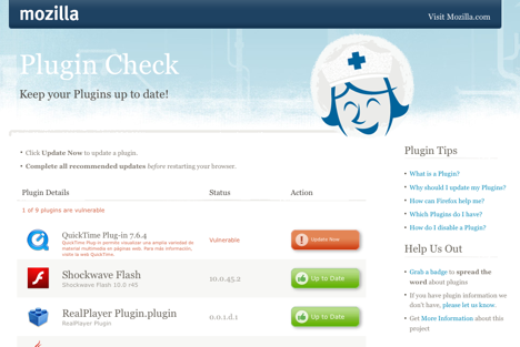 Mozilla Plugin Check now for all browsers | Online Technical