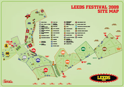 Leeds Festival: Leeds Festival 2009 Sitemap