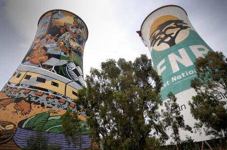 Wonderful Cooling Tower Graffiti Art